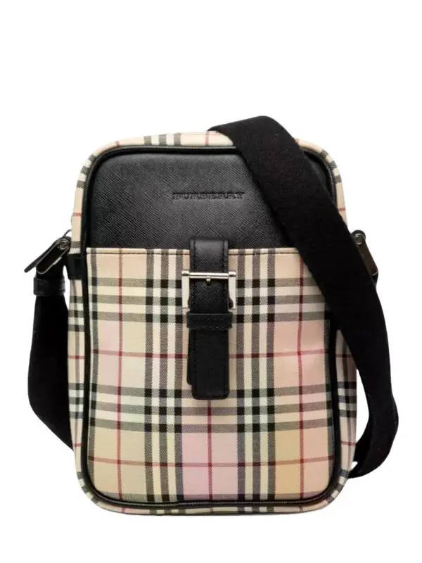 Burberry House Check Canvas Crossbody Bag - Neutrals