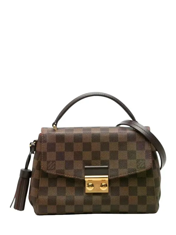LOUIS VUITTON Damier Ebene Croisette Satchel - Brown