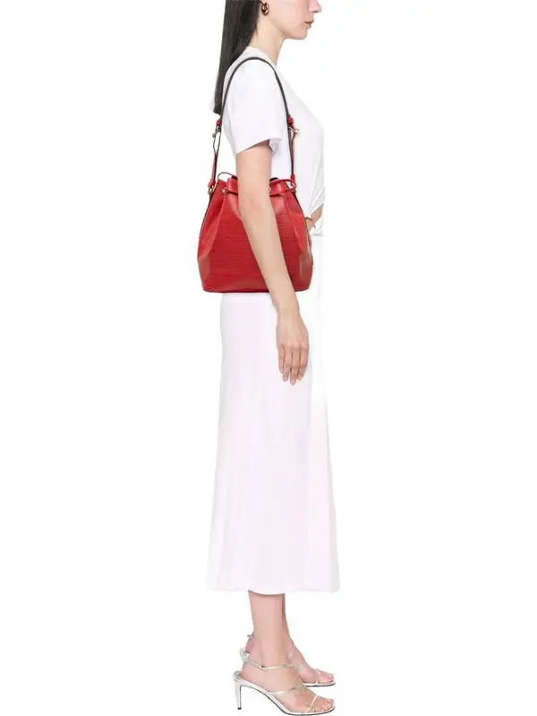 LOUIS VUITTON Epi Leather Petit Noe Bucket Bag - Red