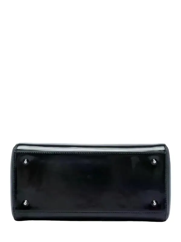 Dior Patent Leather Satchel - Black
