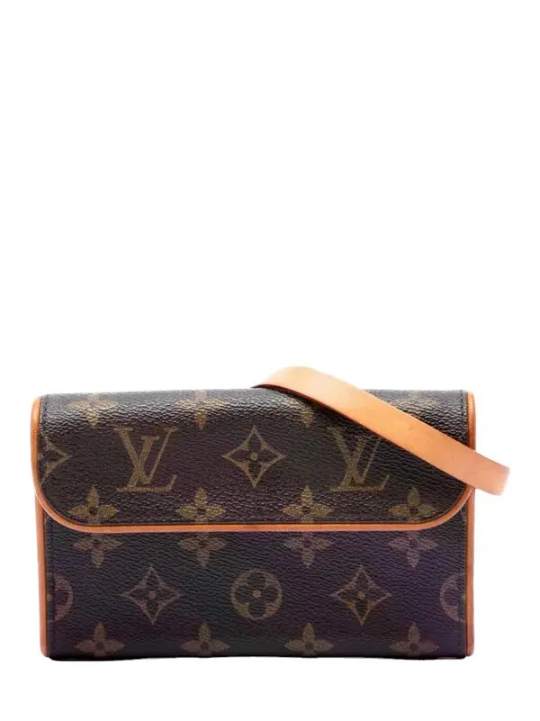 LOUIS VUITTON 2003 Monogram Florentine Belt Bag - Brown