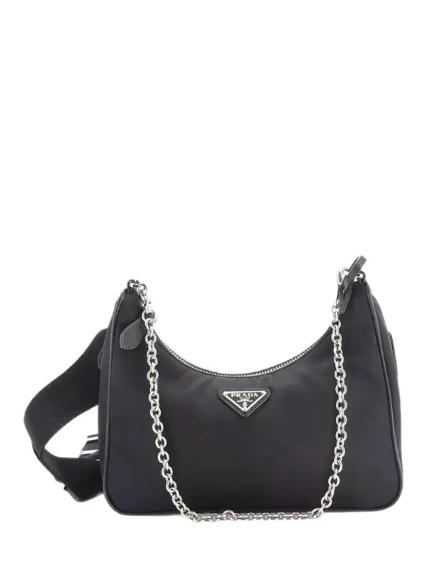 Prada Re-edition 2005 Shoulder Bag Tessuto Small Crossbody Bag - Black