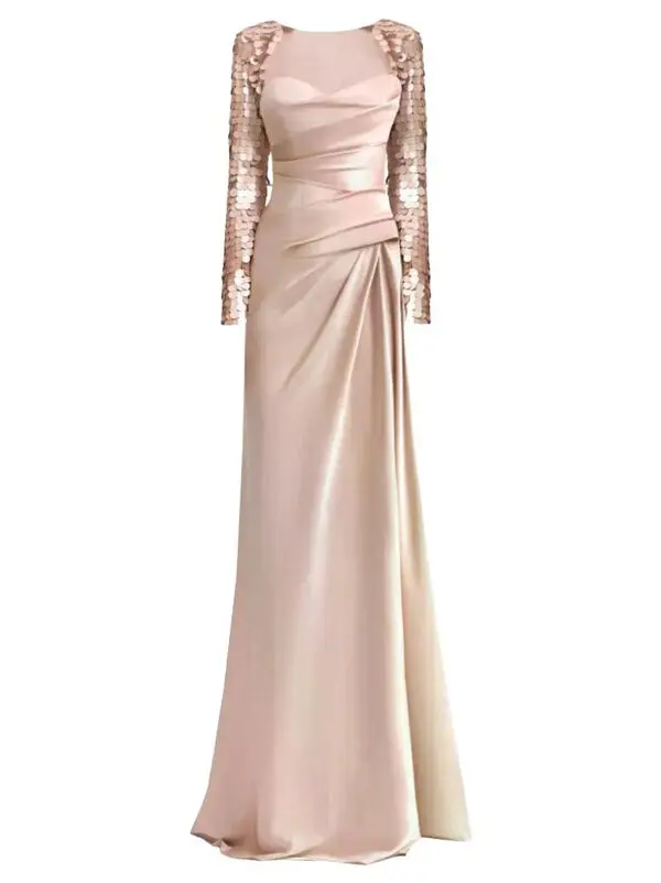 GEMY MAALOUF Draped Maxi Dress - Pink
