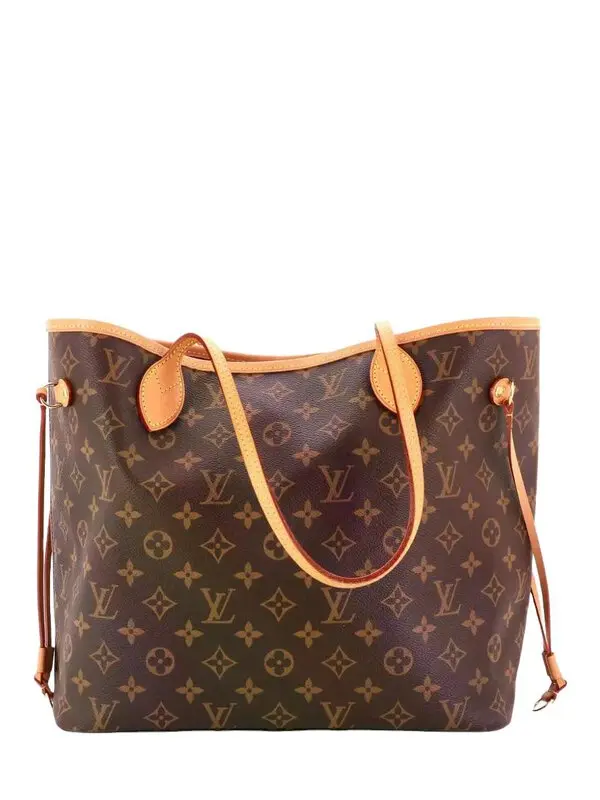 LOUIS VUITTON Neverfull Mm Monogram Canvas Tote Bag - Brown