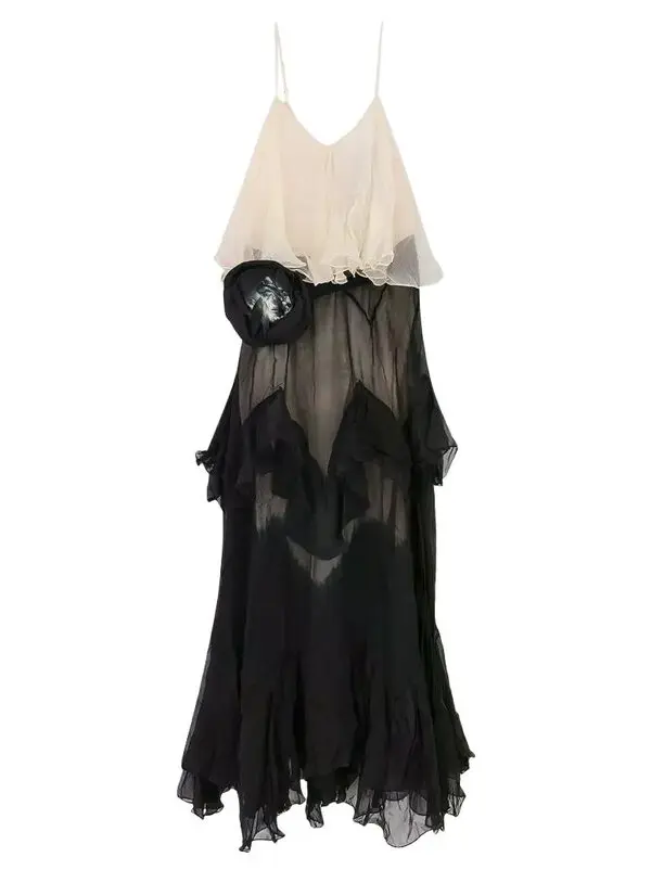 MES DEMOISELLES Belvy Ruffled Maxi Dress - Black
