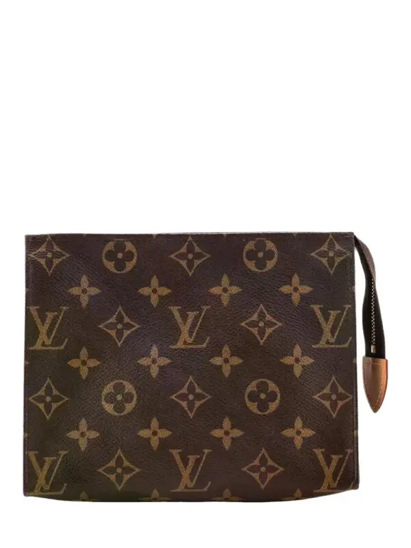 LOUIS VUITTON Toiletry Monogram Canvas Pouch - Brown