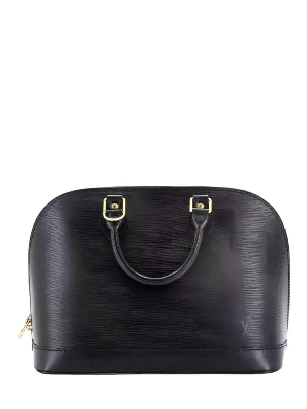LOUIS VUITTON Epi Leather Alma Pm Satchel - Black