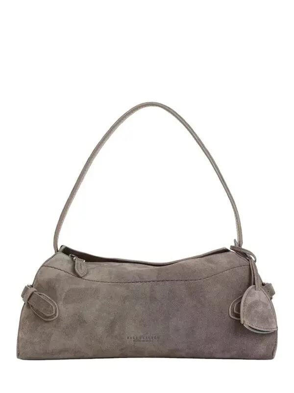 Ralph Lauren Suede Shoulder Bag With Buckle Detail - Neutrals