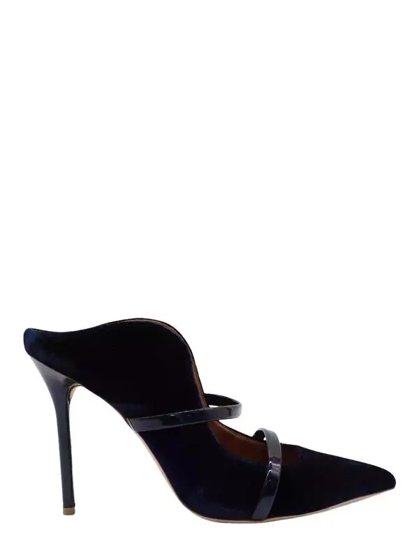 MALONE SOULIERS Maureen Wavy-topline Mules - Blue