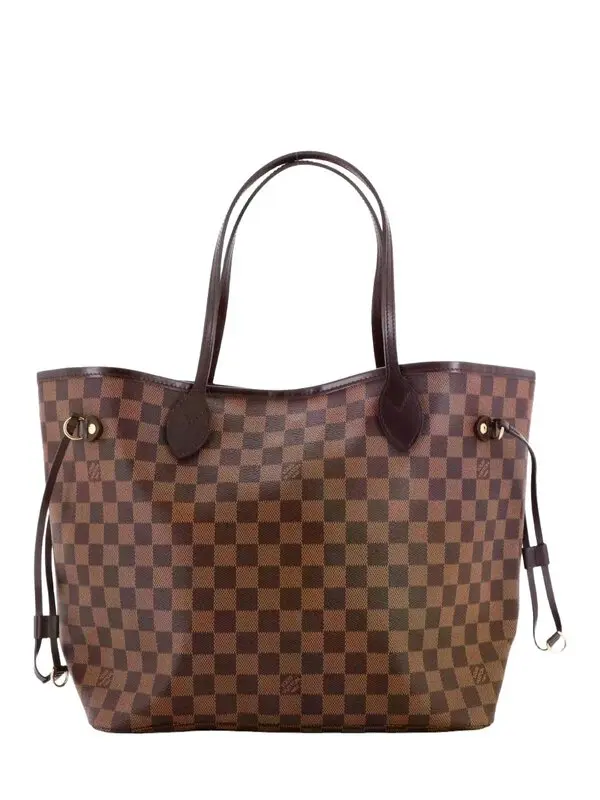 LOUIS VUITTON Damier Neverfull Mm Tote Bag - Brown