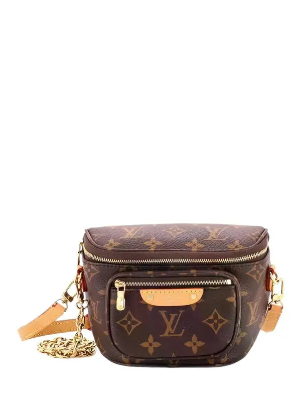 LOUIS VUITTON Monogram Canvas Mini Belt Bag - Brown