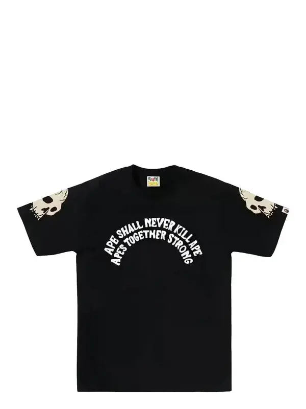 A BATHING APE Skull-print T-shirt - Black