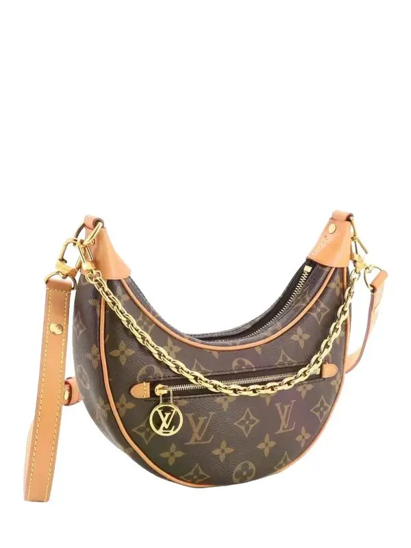 LOUIS VUITTON Loop Monogram Canvas Hobo Bag - Brown