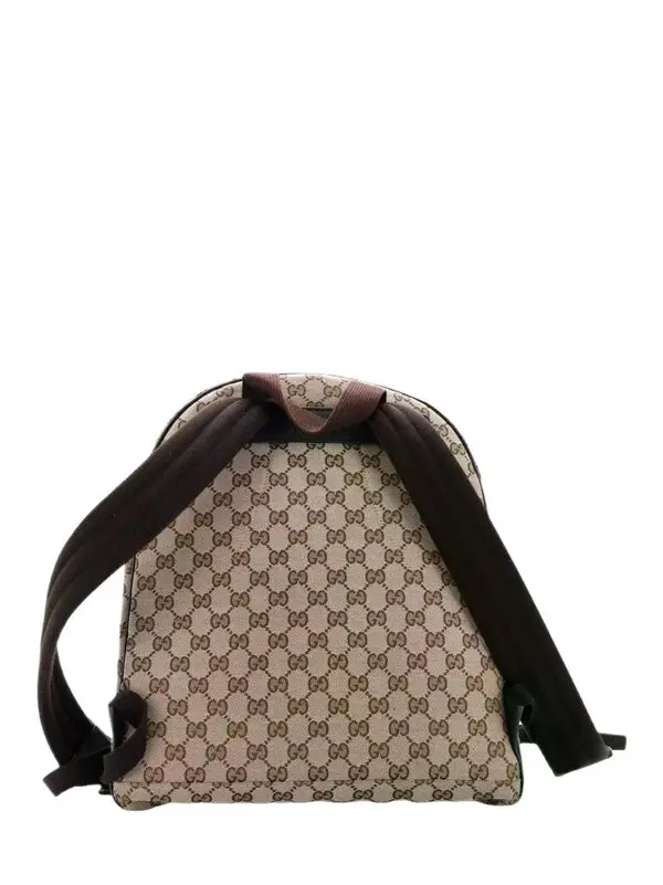 Gucci Zip Around Travel Gg Canvas Backpack - Brown
