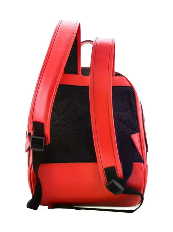 Gucci Signature Embossed Leather Small Backpack - Red