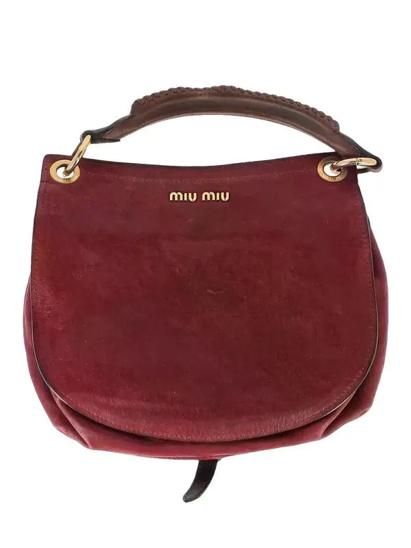 Miu Miu Leather Shoulder Bag - Red