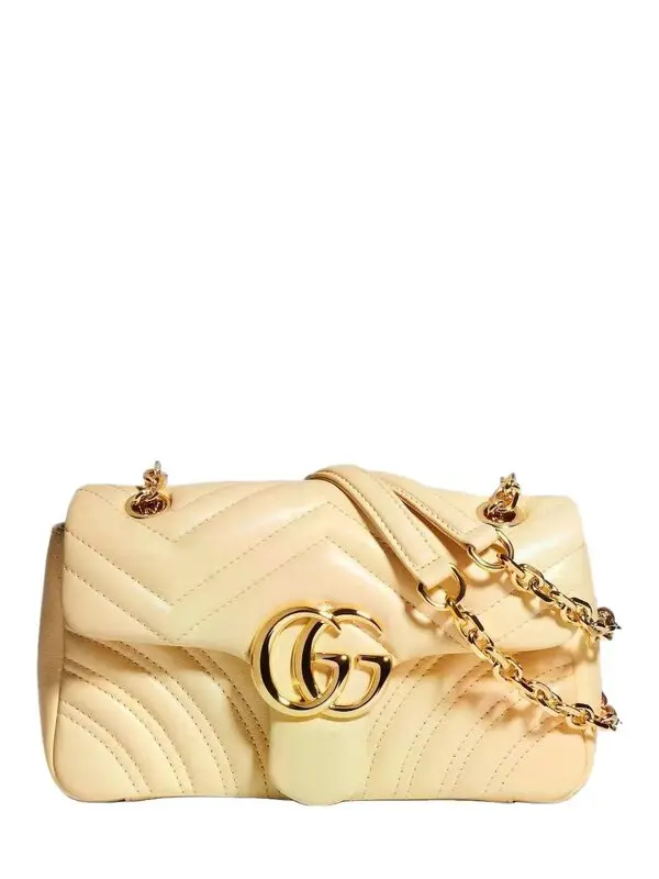 Gucci Small Gg Marmont Matelassé Shoulder Bag - Neutrals