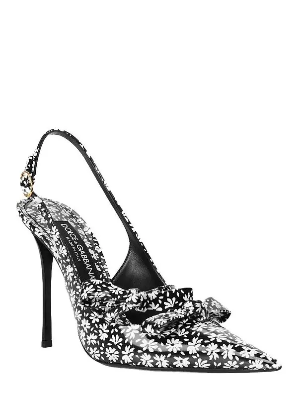 Dolce & Gabbana Pointed Slingback Pumps - Print Flow
