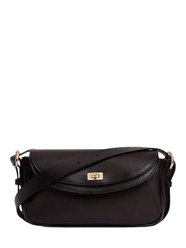 Sandro Le Mambo Medium Leather Crossbody Bag - Brown