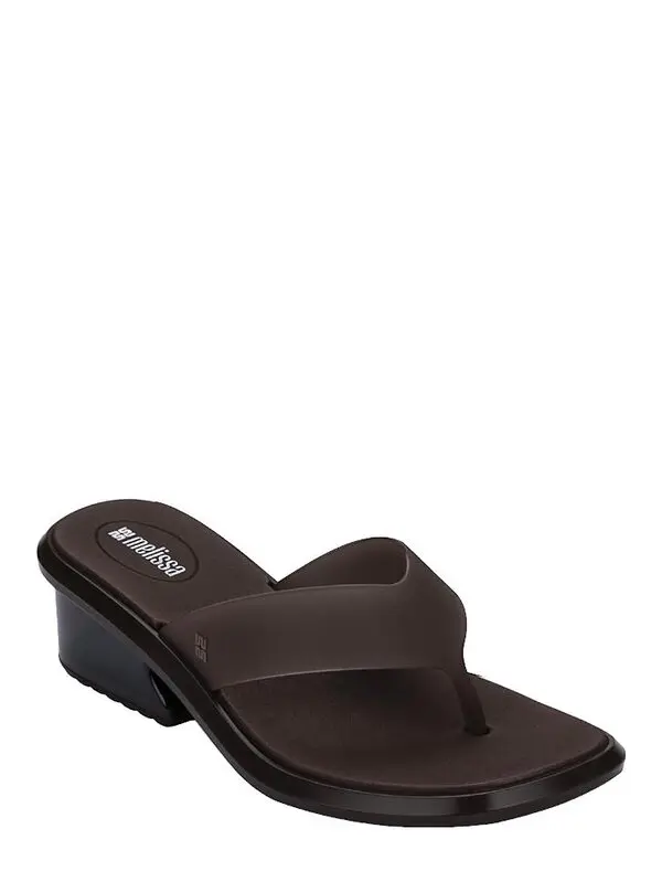 Melissa Margot Heeled Thong Sandals - Brown