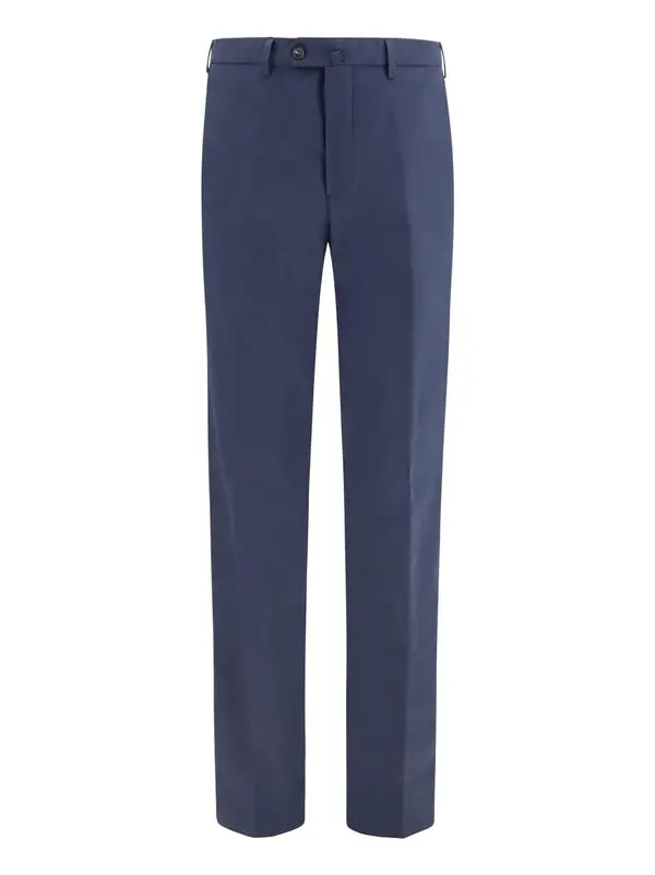 Loro Piana Cotton Tailored Pants - Blue