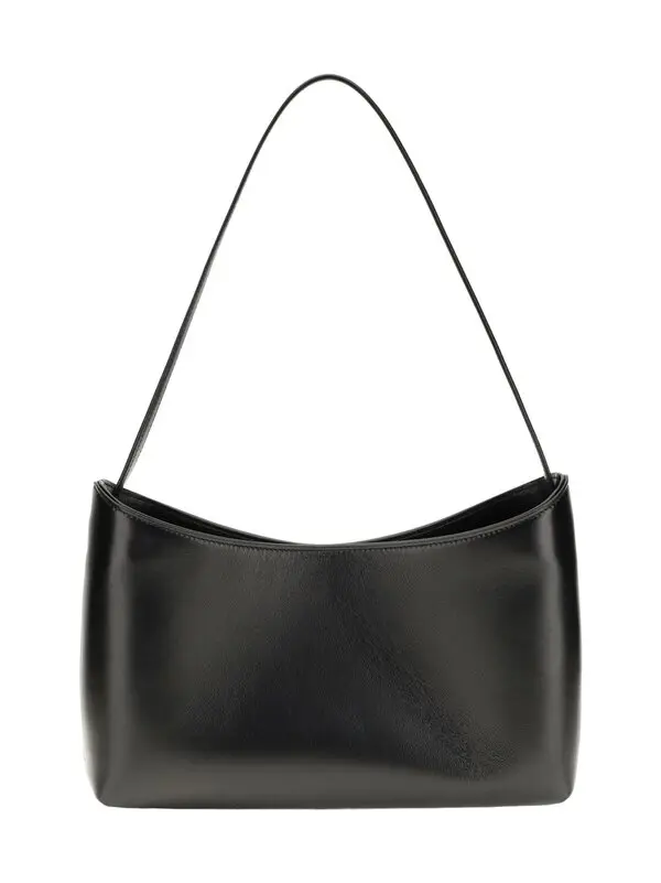 THE ROW Alma Baguette Shoulder Bag - Black