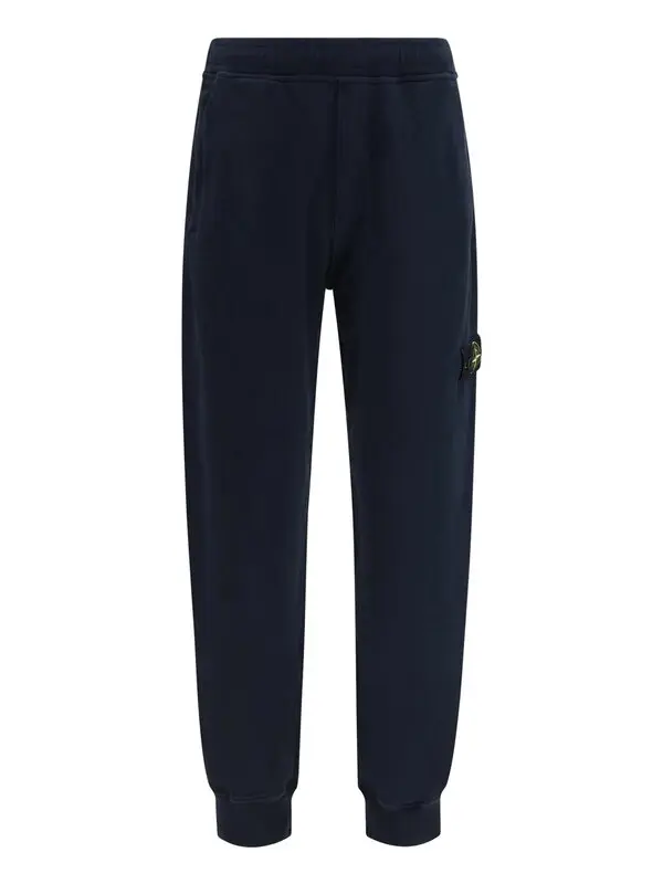 Stone Island Logo Patch Sweatpants Ale - Blue