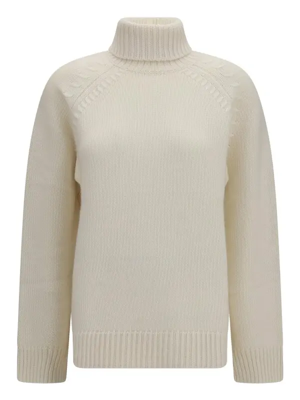 P.a.r.o.s.h Cashmere Turtleneck Sweater - Cream
