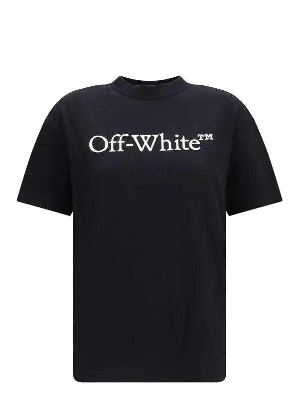 Off-White Big Logo Bookish T-shirt Feale - Black