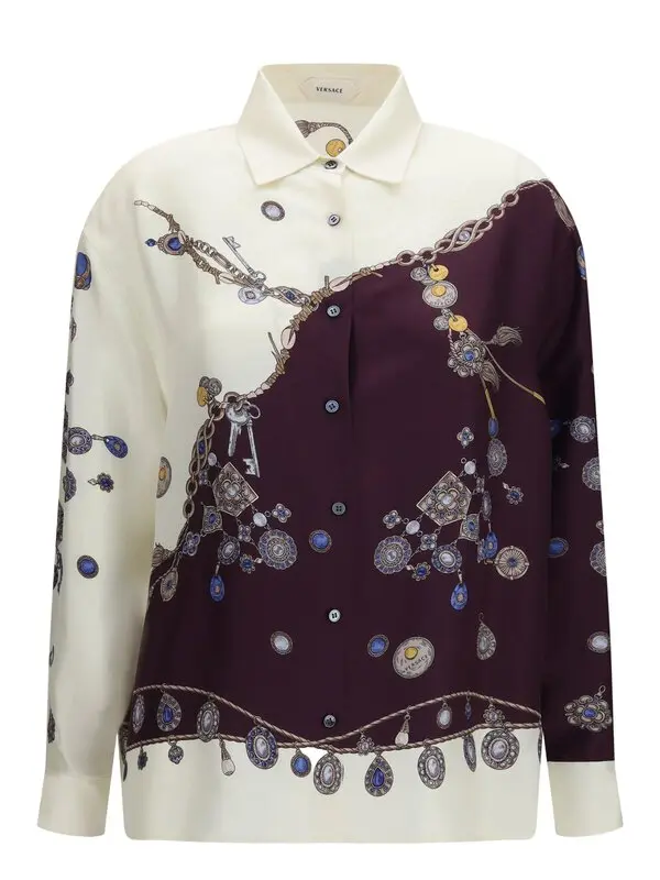 Versace Printed Silk Shirt - Multicolour