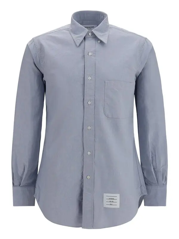 Thom Browne Cotton Shirt - Light Blue