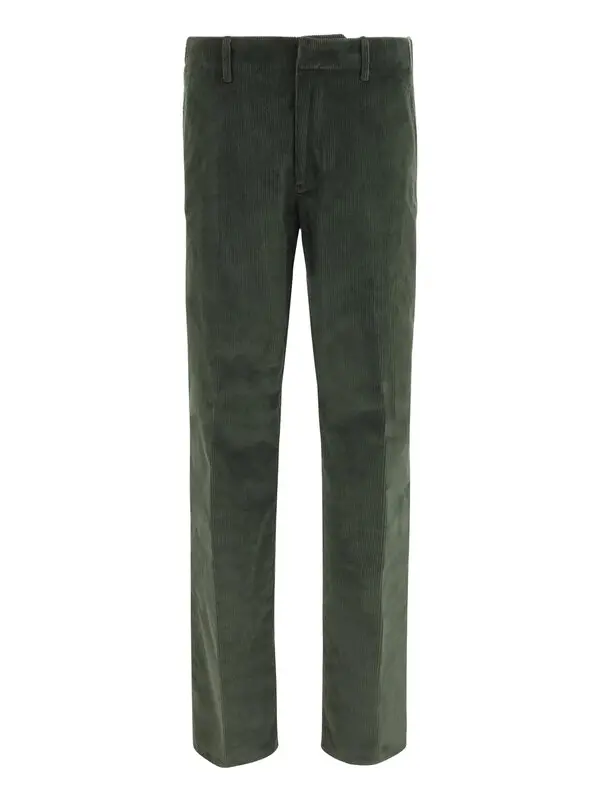 Etro Roma Stretch Cotton Corduroy Pants - Green