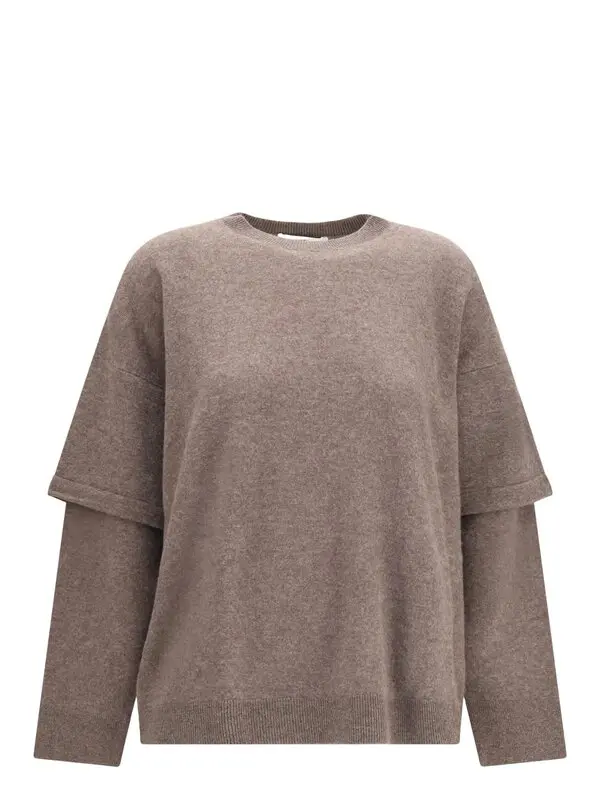 DARKPARK Troy Double-sleeve Cashmere Sweater - Brown