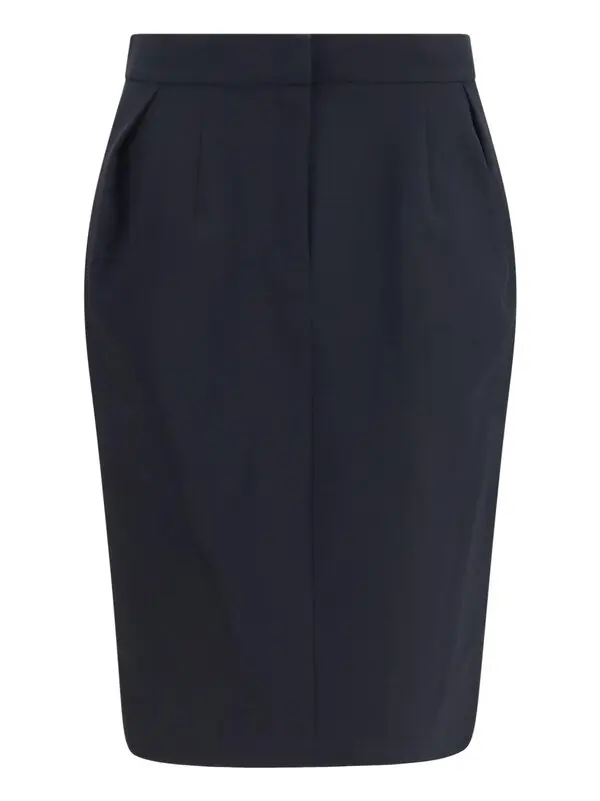 Magda Butrym Pleated Midi Skirt - Black