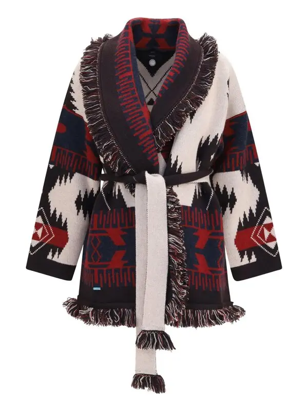 Alanui Icon Jacquard Cashmere Cardigan - Multicolour