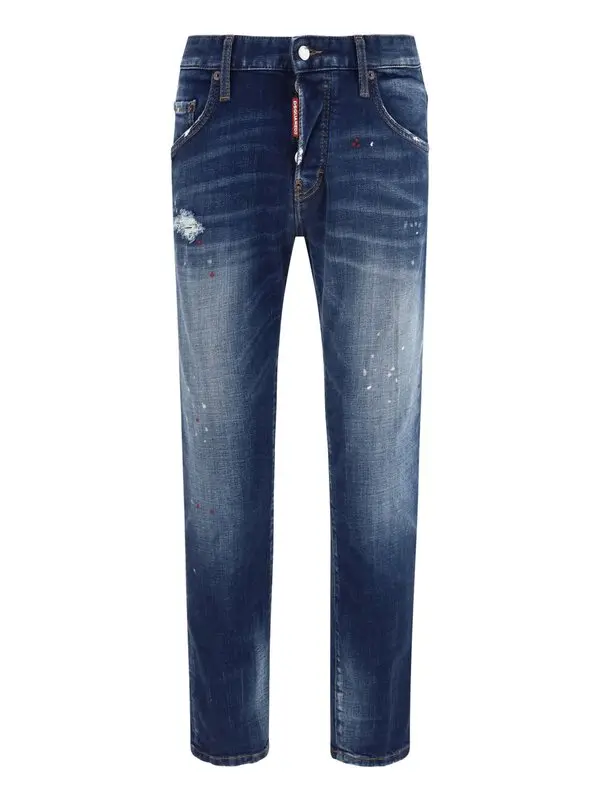 Dsquared2 Distressed Skater Jeans - Blue