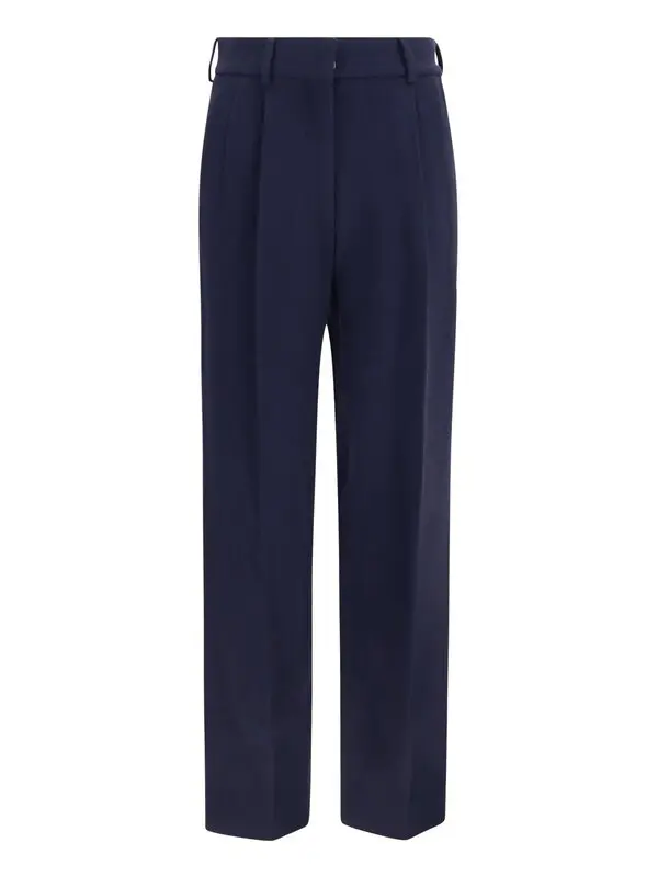 BLAZÉ MILANO Alcanara Fox Lightweight Wool Pants - Blue