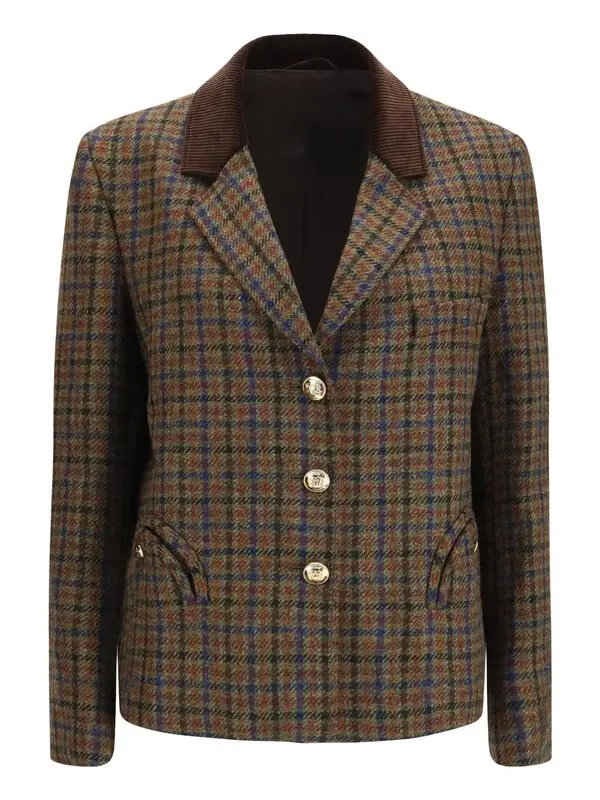 BLAZÉ MILANO Shelley Blazer In Wool Blend Tweed - Multicolour