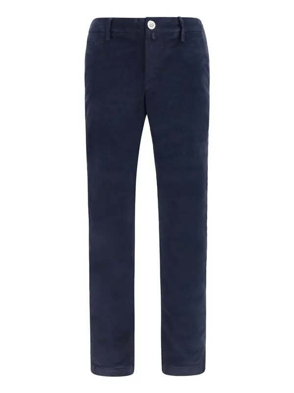 Jacob Cohen Bobby Slim Chino Pants In Stretch Cotton Gabardine - Blue