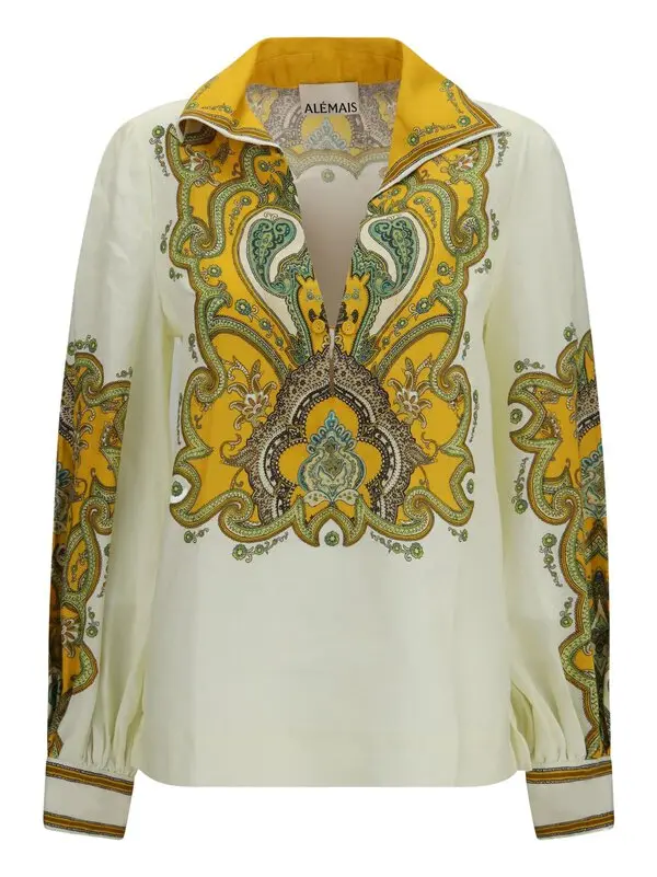 ALEMAIS Porter Linen Shirt - Cream