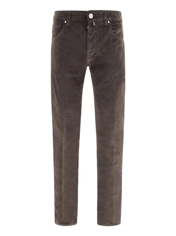 Jacob Cohen Straight-leg Corduroy Trousers - Brown