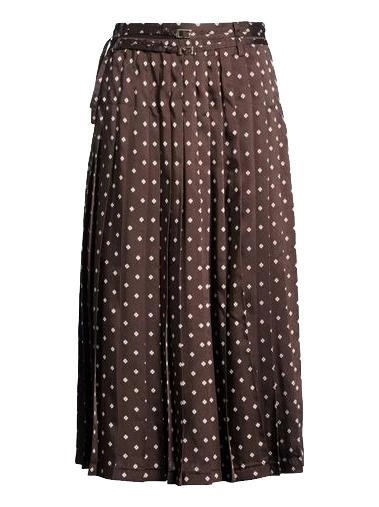 Sandro Floral-print Midi Skirt - Brown