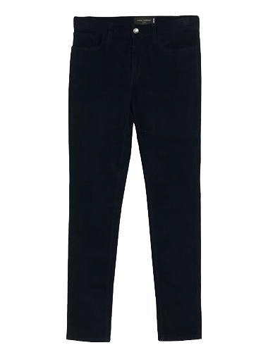Dolce & Gabbana Cotton Elastane Tapered Leg Pants - Blue