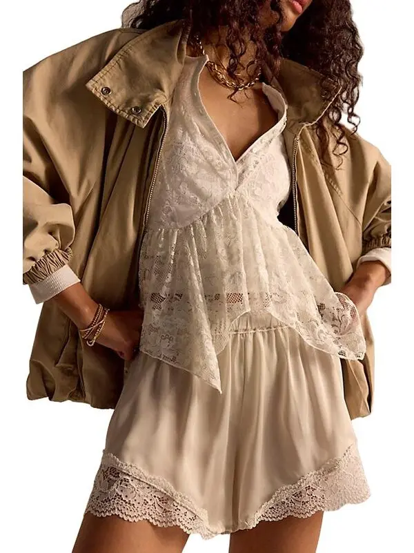 Free People Frill Seeker Lace Cami - Clean Ivory