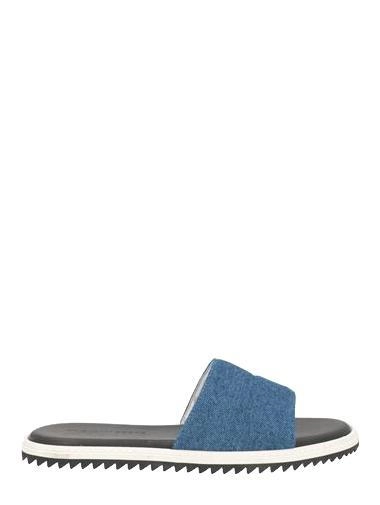 KRIS VAN ASSCHE Denim Slide Sandals - Blue