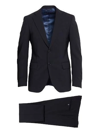 TOMBOLINI Suit Size Virgin Wool, Elastane - Black