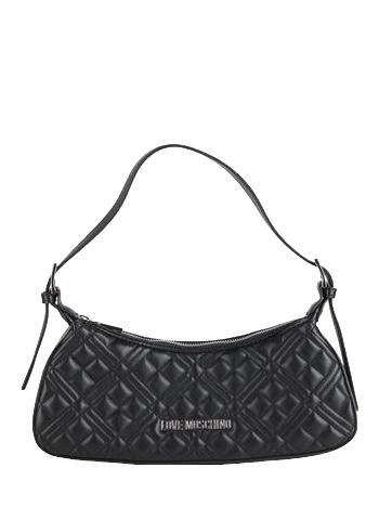 Moschino Quilted Baguette Shoulder Bag - Black