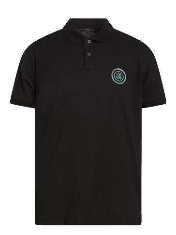 Roberto Cavalli Polo Shirt Size Cotton - Black