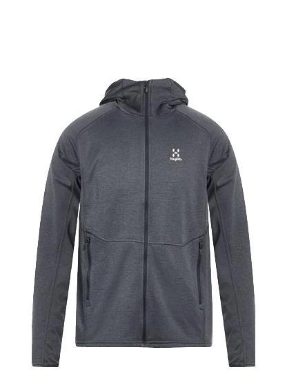HAGLOFS Polyester Zip-up Hoodie - Charcoal