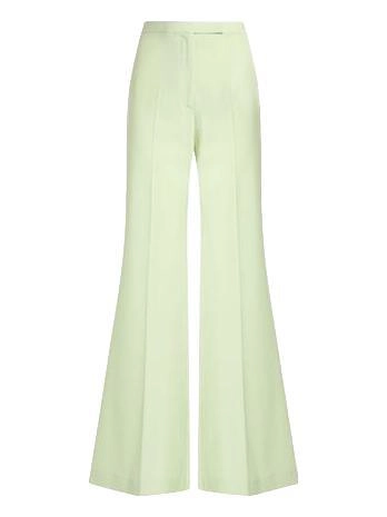 LARDINI Flared Wool Blend Pants - Green